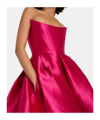 Alex Perry Strapless Midi Dress