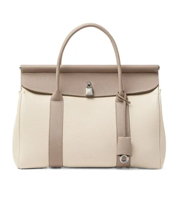 Loro Piana Loom Bag L32 - Snowflake/pigeon/ancient Silver