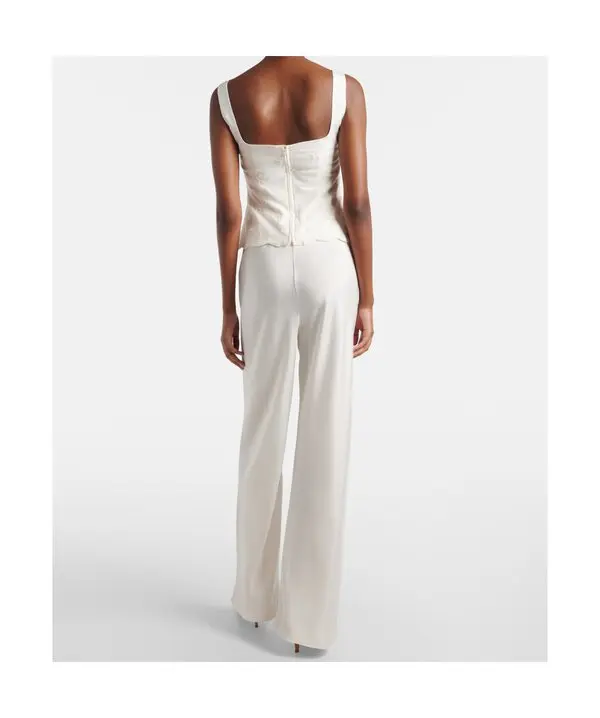 Posse Cove Silk-blend Straight Leg Pants