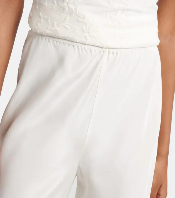Posse Cove Silk-blend Straight Leg Pants