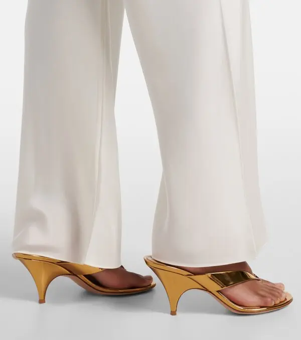Posse Cove Silk-blend Straight Leg Pants