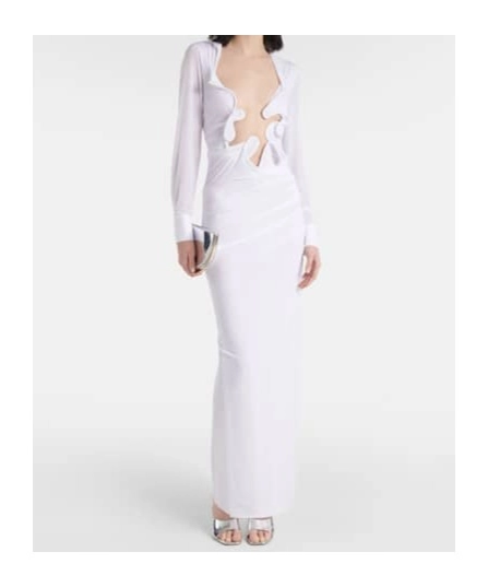 Christopher Esber Long Sleeve Cutout Maxi Dress