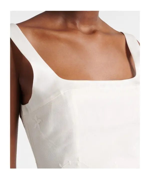 Posse Embroidered Tulle Top - No