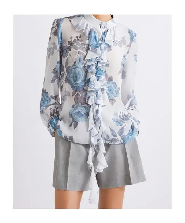 Marella Ruched Georgette Shirt