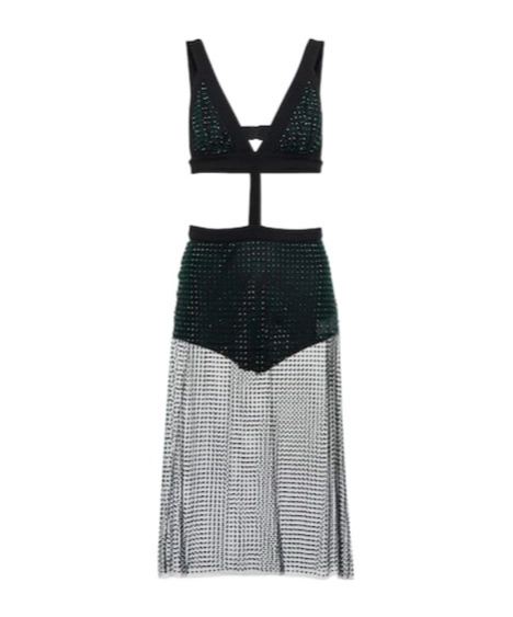 CHRISTOPHER KANE Embellished Tulle Midi Dress