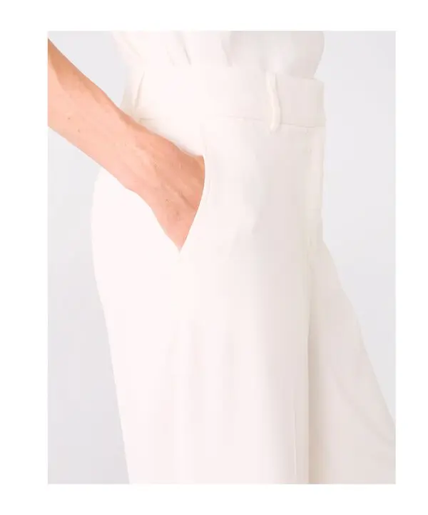 Officine Générale Wide Leg Pants With Belt Loops