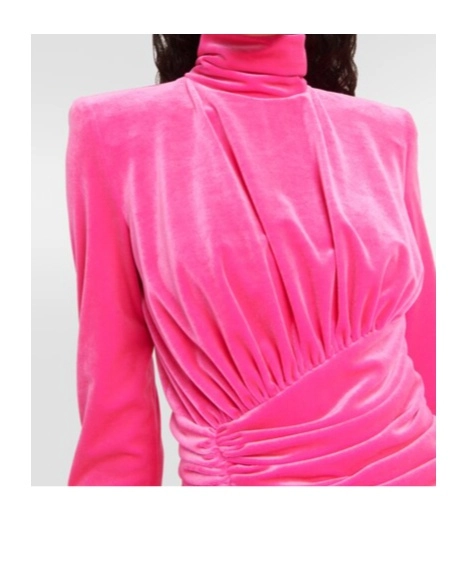 Alexandre Vauthier Ruched Velvet Minidress