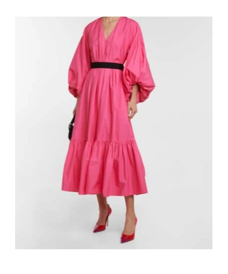 ROKSANDA Zaineb Belted Poplin Gown