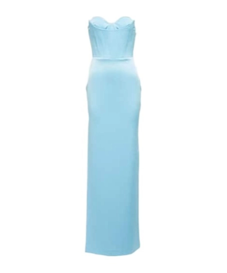 Alex Perry Honore Satin Maxi Dress