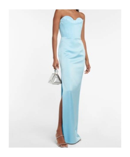 Alex Perry Honore Satin Maxi Dress