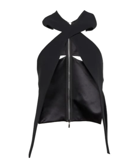 Maticevski Cross Leaf Halterneck Cutout Top