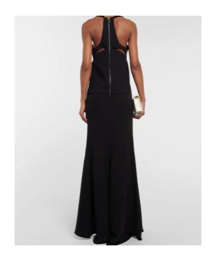 Maticevski Cross Leaf Halterneck Cutout Top