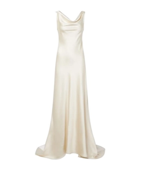 RÓHE Bridal Draped Satin Gown