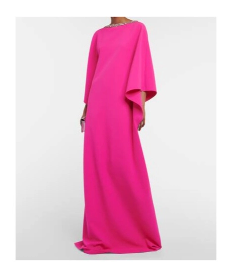 SAFIYAA LONDON Arama Embellished Crepe Gown