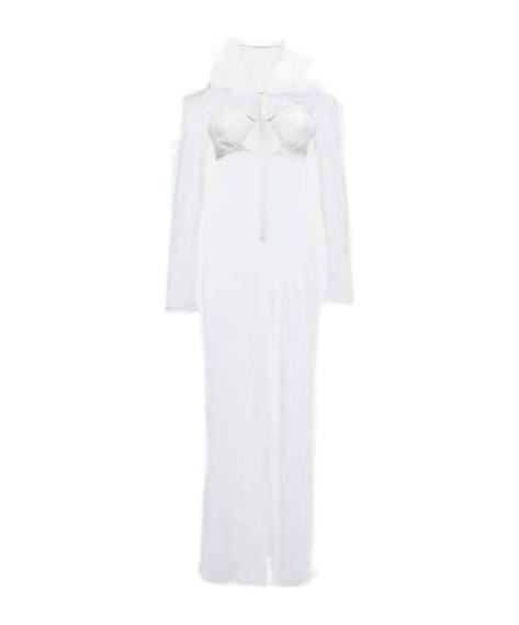 NENSI DOJAKA Bridal Cutout Lace Gown