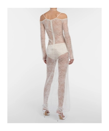 NENSI DOJAKA Bridal Cutout Lace Gown