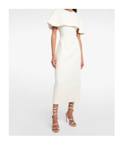 EMILIA WICKSTEAD Blaine Cape Effect Midi Dress