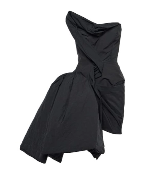 Maticevski Asymmetrical Bustier Minidress With Oversized Bow