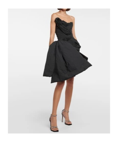 Maticevski Asymmetrical Bustier Minidress With Oversized Bow