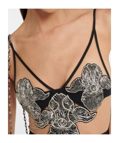 David Koma Embellished Midi Dress