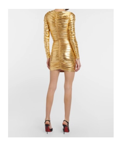 Alex Perry Paxton Metallic Ruched Minidress