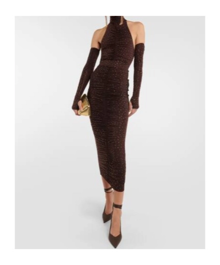 Alex Perry Arlie Embellished Halterneck Bodysuit