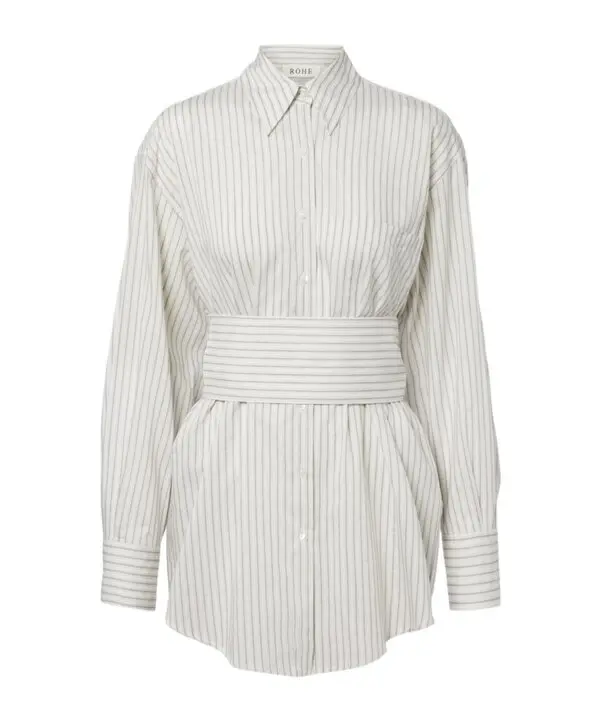 RÓHE Striped Silk Cotton Shirt