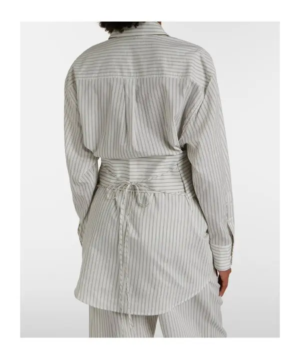 RÓHE Striped Silk Cotton Shirt