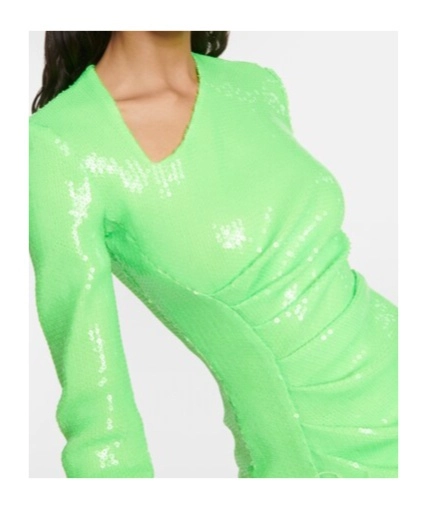 David Koma Sequined Feather-trimmed Midi Dress