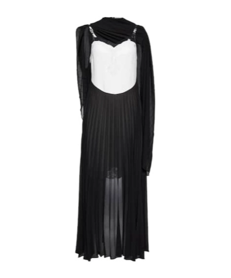 CHRISTOPHER KANE Mrs Robinson Lace-trimmed Midi Dress With Cape - Black
