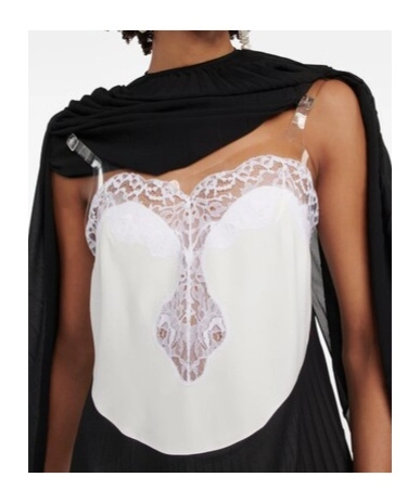 CHRISTOPHER KANE Mrs Robinson Lace-trimmed Midi Dress With Cape