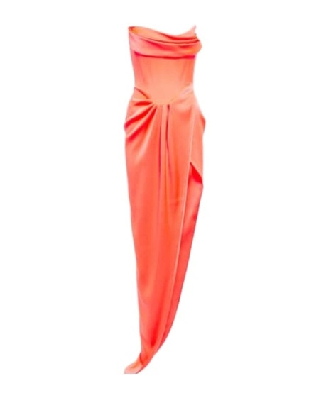 Alex Perry Harland Satin Crêpe Gown - Pink