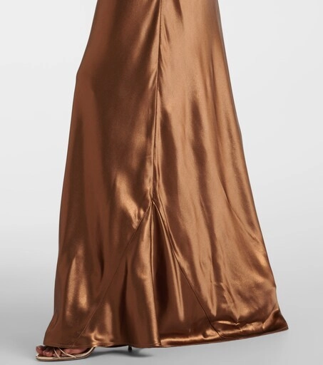 Galvan Provence Satin Maxi Dress