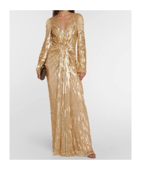Jenny Packham Margot Sequined Gown