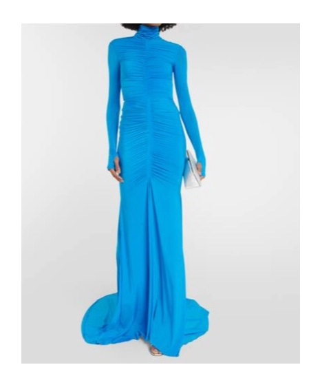 Alex Perry Garner Long Sleeve Turtleneck Gown
