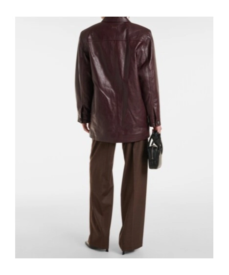 Magda Butrym Oversized Leather Jacket