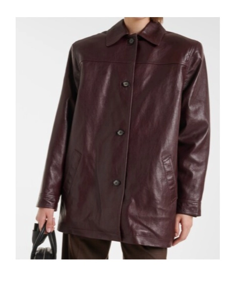 Magda Butrym Oversized Leather Jacket