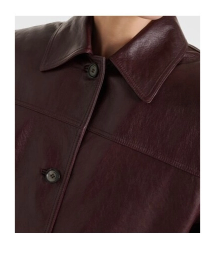 Magda Butrym Oversized Leather Jacket