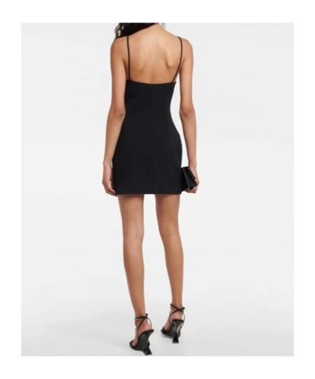 David Koma Mesh-panel Embellished Minidress