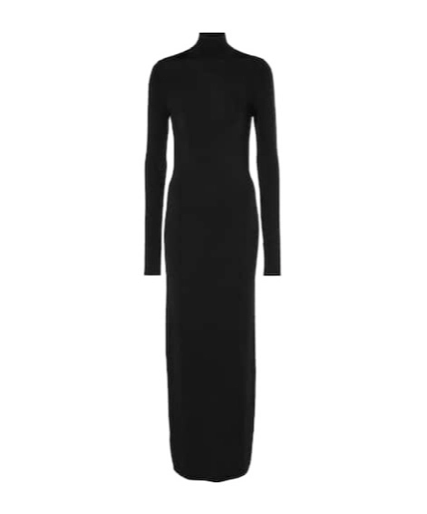 Galvan Iris Turtleneck Jersey Maxi Dress