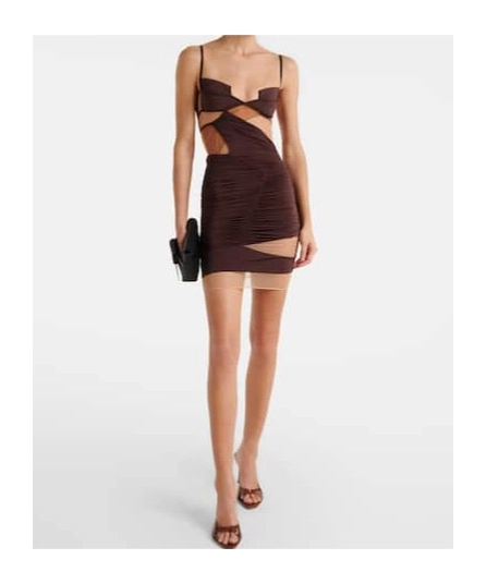 NENSI DOJAKA Draped Minidress