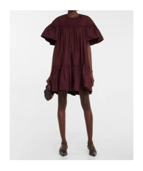 ROKSANDA Zuri Pleated Cotton Mini Dress
