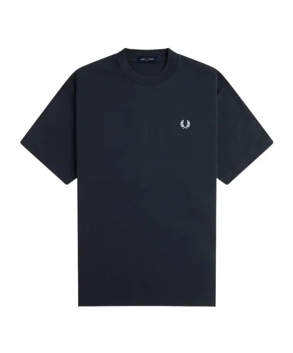 Fred Perry Embroidered-logo Cotton T-shirt - Navy
