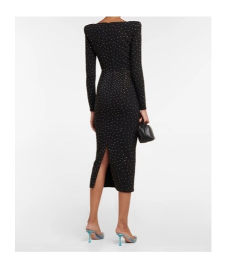 Alex Perry Tiernan Embellished Crêpe Midi Dress