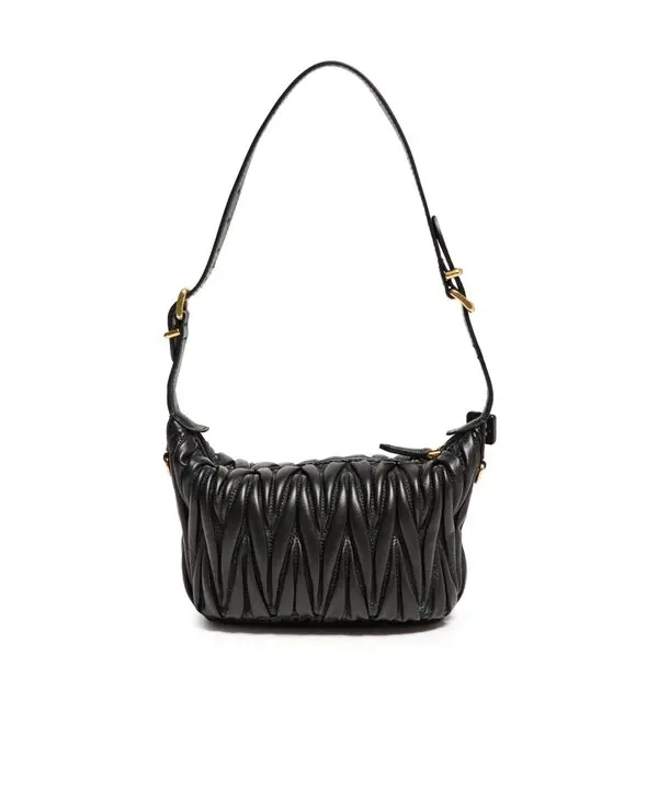 Miu Miu Quilted Logo Shoulder Bag