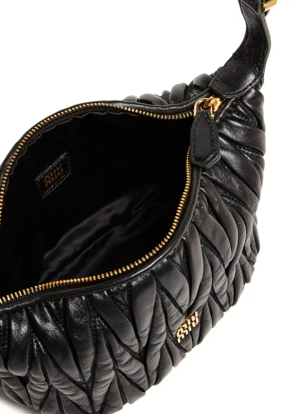 Miu Miu Quilted Logo Shoulder Bag