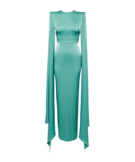 Alex Perry Bennett Satin Gown - Blue