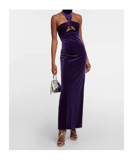 Galvan Cleveland Velvet Gown