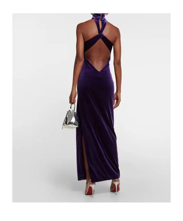 Galvan Cleveland Velvet Gown