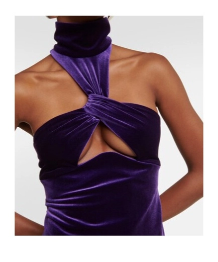 Galvan Cleveland Velvet Gown